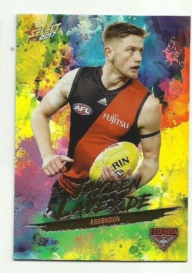 2017 Footy Stars HoloFoil ESSENDON JAYDEN LAVERDE HF42 CARD AFL SELECT ...
