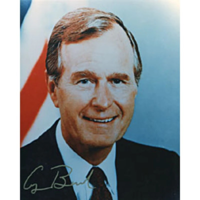 George H. W. Bush Autographed Celebrity 8x10 Photo | eBay