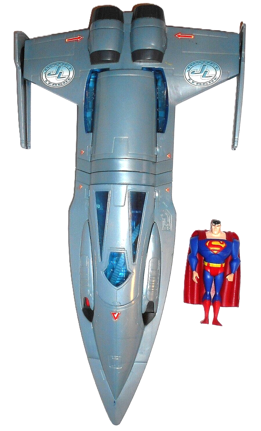 Justice league unlimited JAVELIN 7 jet plane stealth complete superman ...