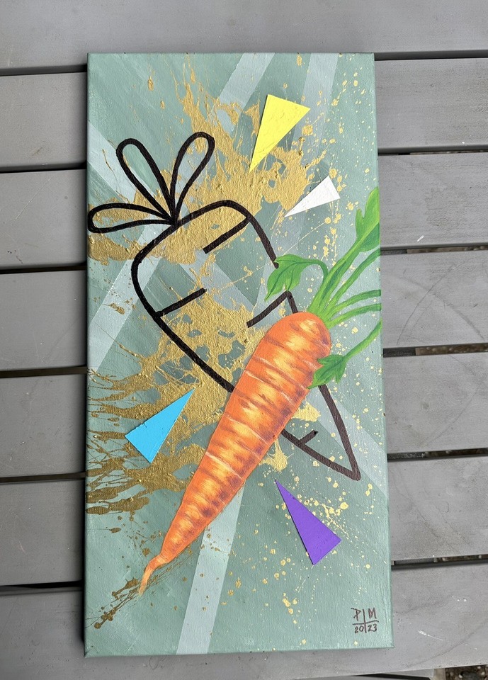 Carrot Abstract Painting Kitchen Decor | eBay