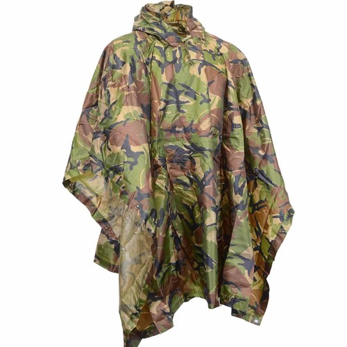 Genuine Dutch poncho tent shelter DPM camouflage waterproof ripstop ...