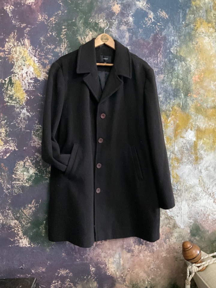 MENS COAT BROWN WOOL OVERCOAT CROMBIE BY NEXT VGC WORN ON FILM INC UK ...