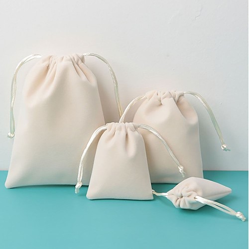 Small Drawstring Bag Multi Colors Drawstring Pouch Storage Velvet Bags ...