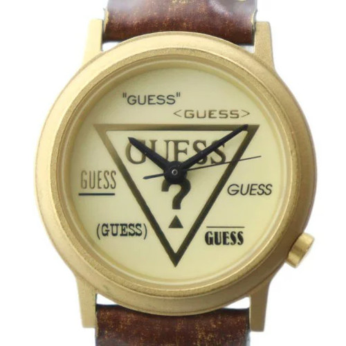 GUESS Quartz Analog Gold Color Used watch Excellent condition | eBay