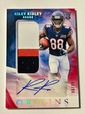 Riley Ridley 2019 Panini Origins Rookie Jersey Patch Red Auto /99 | eBay