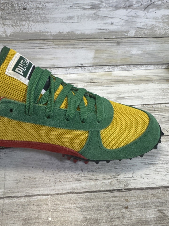 NEW w/o Box Puma 5000M Men's Running US 8.5 Euro 41 Yellow Green Red ...