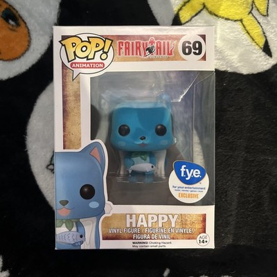 Funko Pop! Animation Fairy Tail #69 Happy Flocked FYE Exclusive | eBay