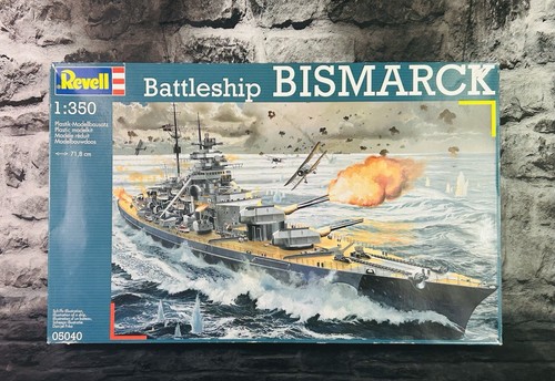 NEW Battleship Bismarck 1:350 Scale Model Kit Revell 05040 OPEN BOX | eBay