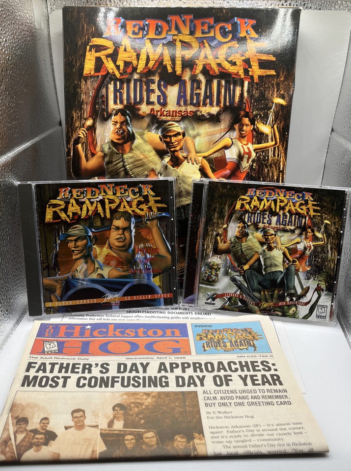 Redneck Rampage Rides Again PC 1998 Big Box New Open Box Cd Rom DOS ...