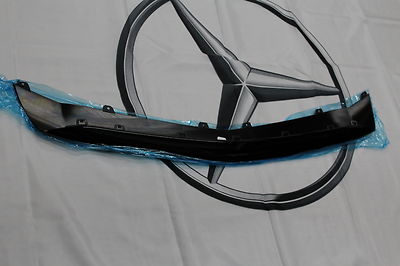 GENUINE Mercedes-Benz A-Class Front Bumper Gloss Black Lip Spoiler ...
