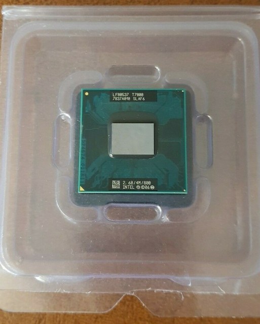 Intel Core 2 Duo T7800 2.6ghz 4mb Socket P CPU Processor SLAF6 for sale ...