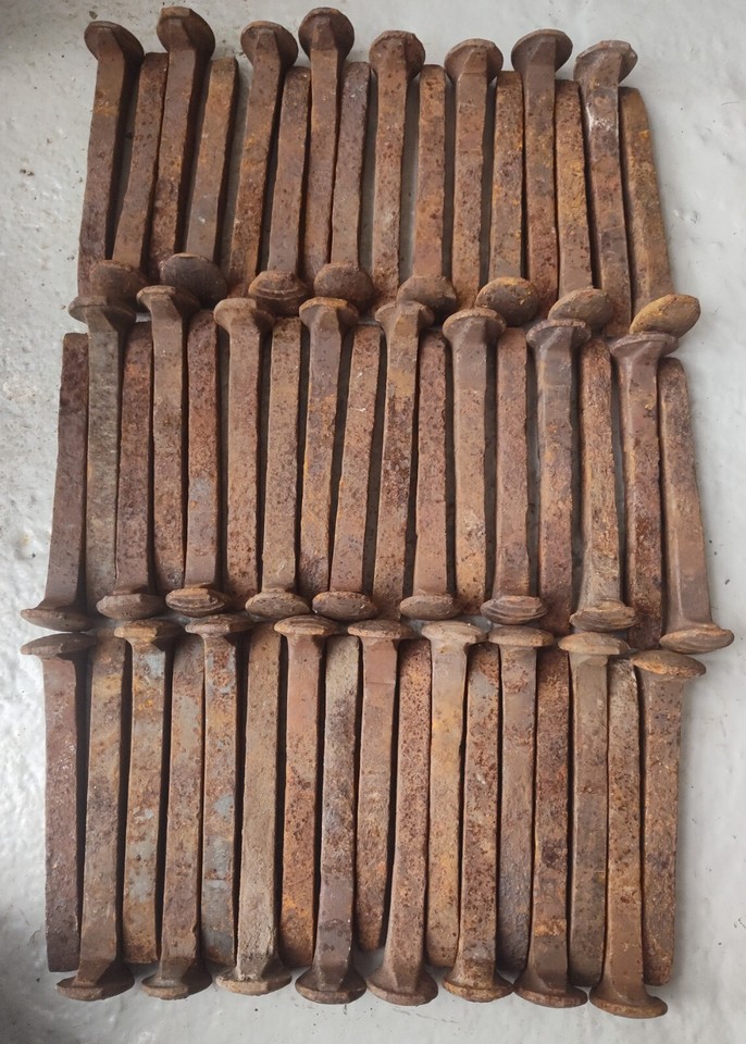 50 Railroad Spikes Nails Forging Knife making And Crafting Stock Forge ...