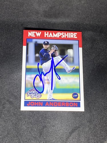 John Anderson 2016 Grandstand New Hampshire Fisher Cats Autographed ...