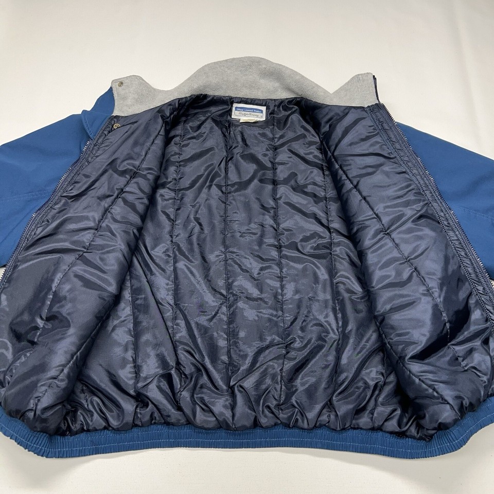 VTG Ford Jacket Mens XL Blue Full Zip Factory Uniform Workwear Truck ...