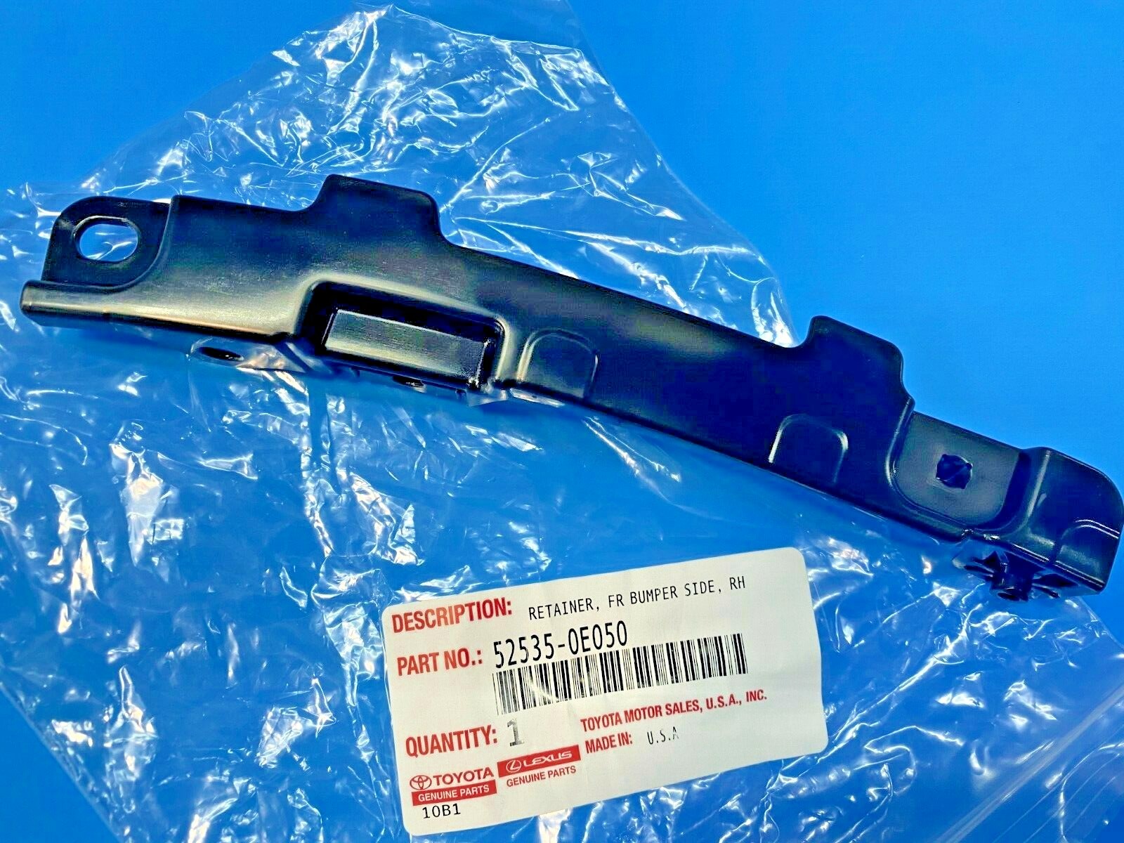 2014-2019 Toyota Highlander Retainer, Front Bumper SIDE, RIGHT SIDE ...
