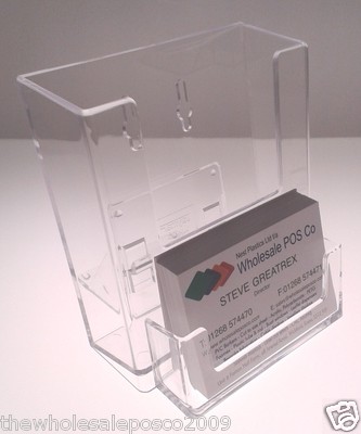 A6 Leaflet Holder Business Card Holder for Counter Ideal for Postcard ...