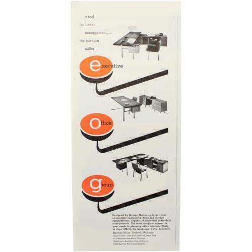 1951 AD HERMAN MILLER GEORGE NELSON EXECUTIVE OFFICE GROUP IRVING ...
