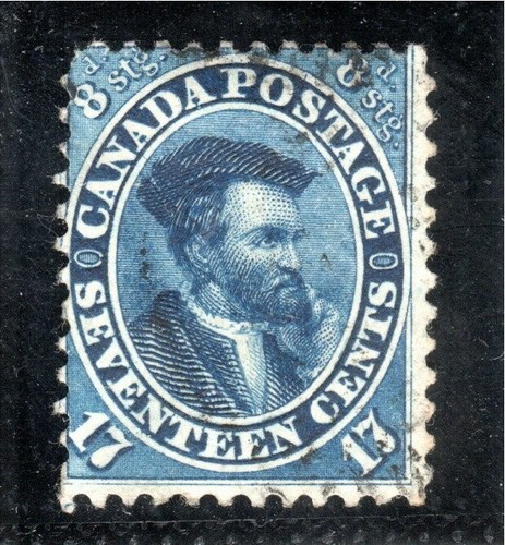 Canada - Used - 17c Deep Blue - SG 42 - unchecked | eBay