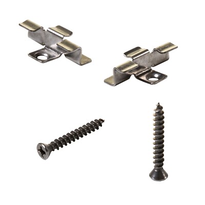 50 x COMPOSITE DECKING SCREWS AND FASTENER CLIPS HIDDEN STAINLESS STEEL ...