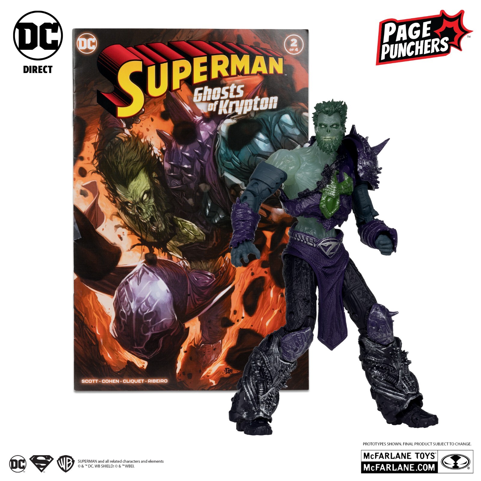 McFarlane DC Multiverse GHOST OF ZOD 7″ FIGURE SUPERMAN GHOSTS KRYPTON ...