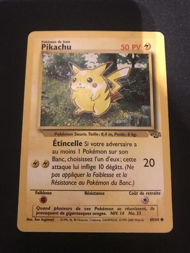 1995 Pikachu Spanish Edition 60/64 Near Mint Condition Promo Pokémon ...