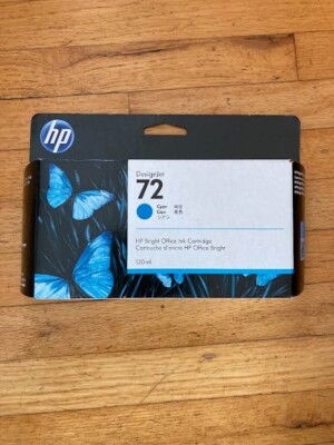 Genuine HP 72 Cyan Ink Cartridge (C9371A) Expired 08/2024 | eBay