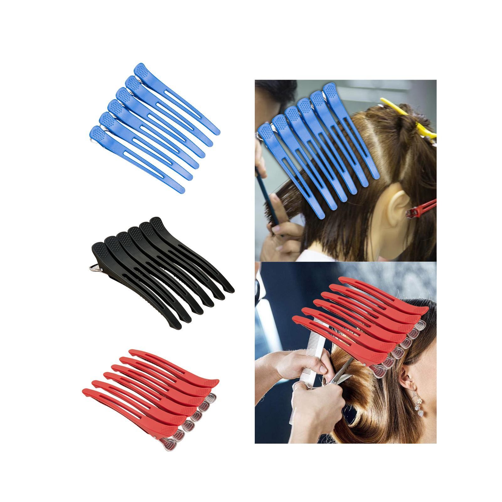 6Pcs Hair Sectioning Clip Hair Pins Anti Slip Hairdressing Hair Claw ...
