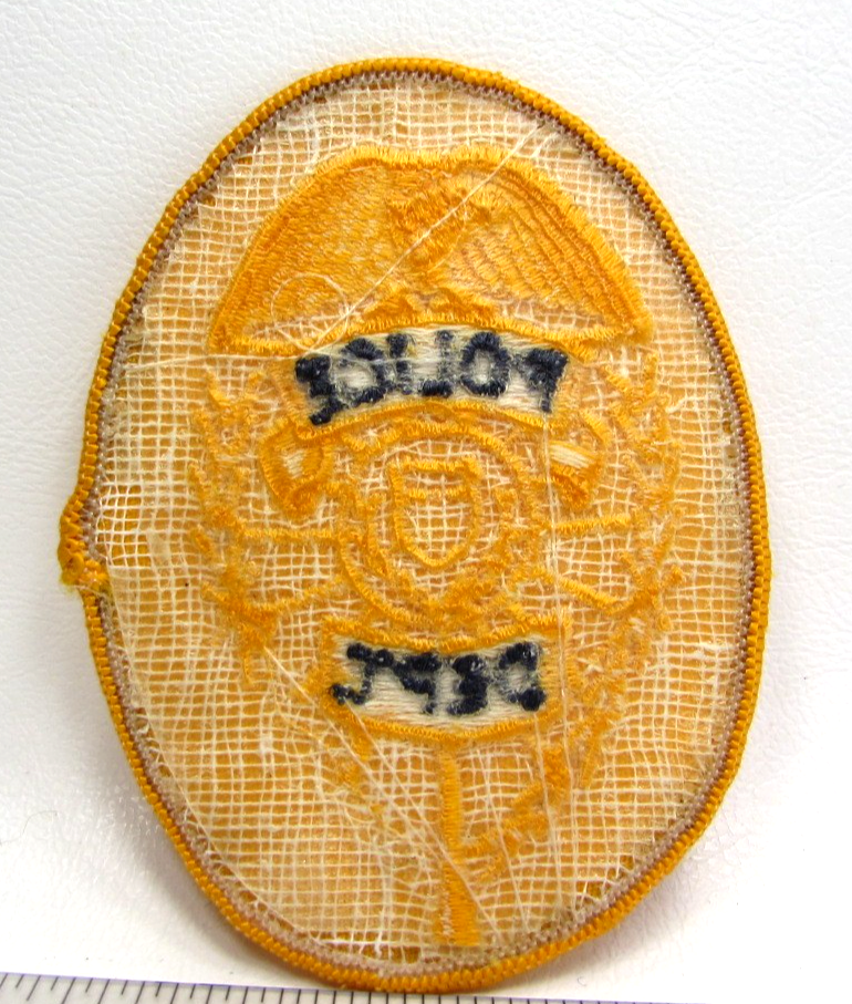 Vintage Police Department Jacket Patch First Responder Universal Blank ...