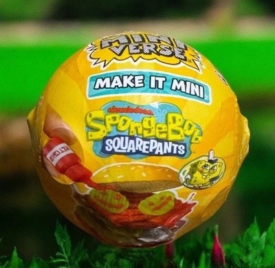 Miniverse Make It Mini SpongeBob SquarePants Krabby Patty Capsule ...