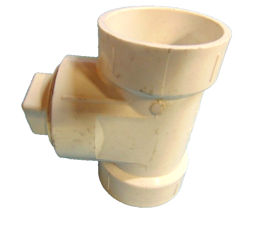 LASCO 2" PVC D445020 CLEAN OUT TEE DWV HUB X HUB X THREADED for sale ...