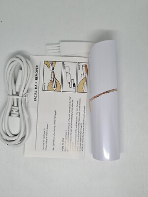 Facial Hair Remover, USB Cable rechargeable Finishing Touch Painless ...