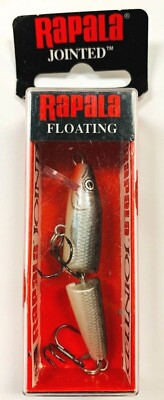 Rapala Jointed Floating Minnow J05 S Silver 2" - ⅛oz Fishing Lure | eBay