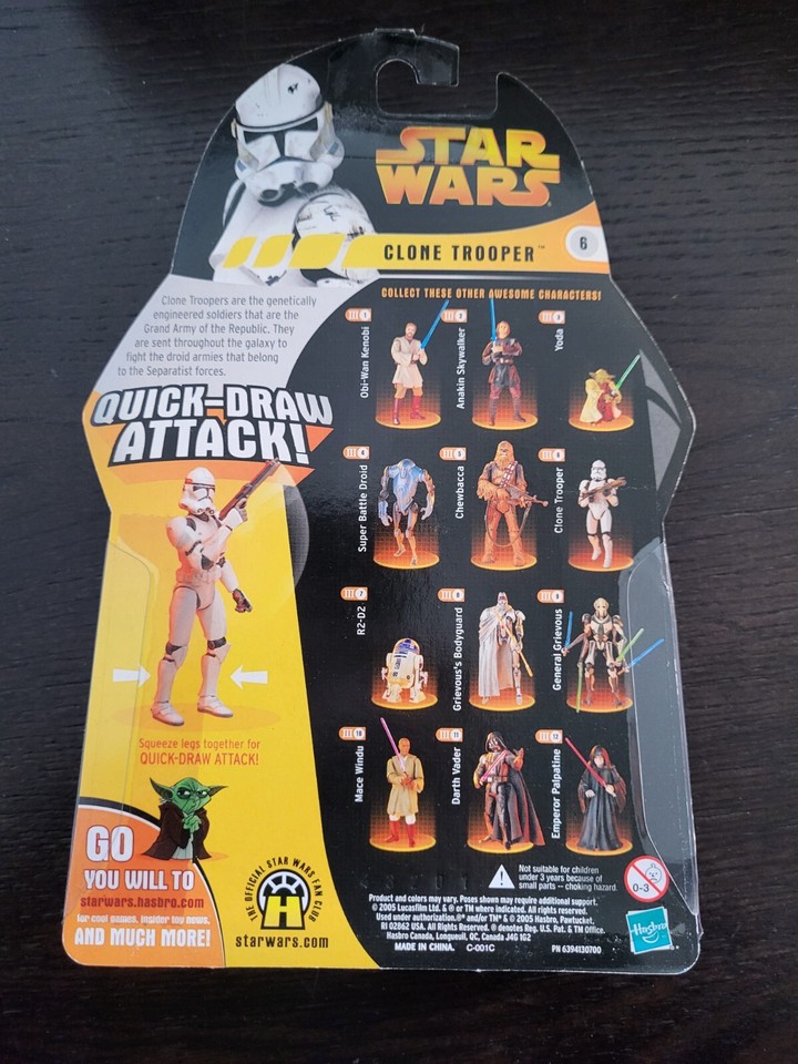 Clone Trooper Quick-Draw 6 2005 STAR WARS Revenge of the Sith NEW J1 | eBay