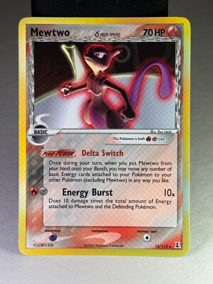 Mewtwo 12/113 Holo Rare Delta Species Pokemon Card | eBay