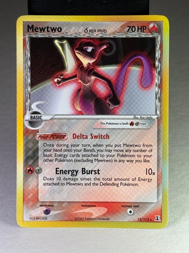 Mewtwo 12/113 Holo Rare Delta Species Pokemon Card | eBay