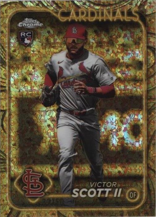 2024 Topps Gilded Collection - Victor Scott II #115 Gold Mini-Diamond ...