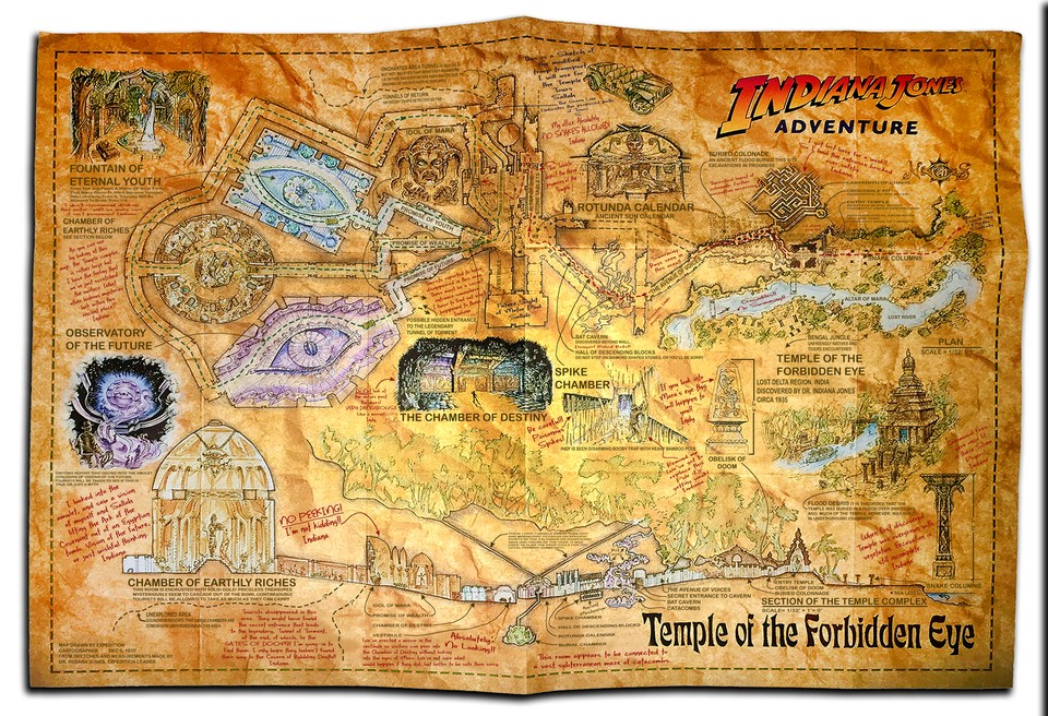 Indiana Jones Artifact and Relic Book & Map, Full Color, Two Free ...