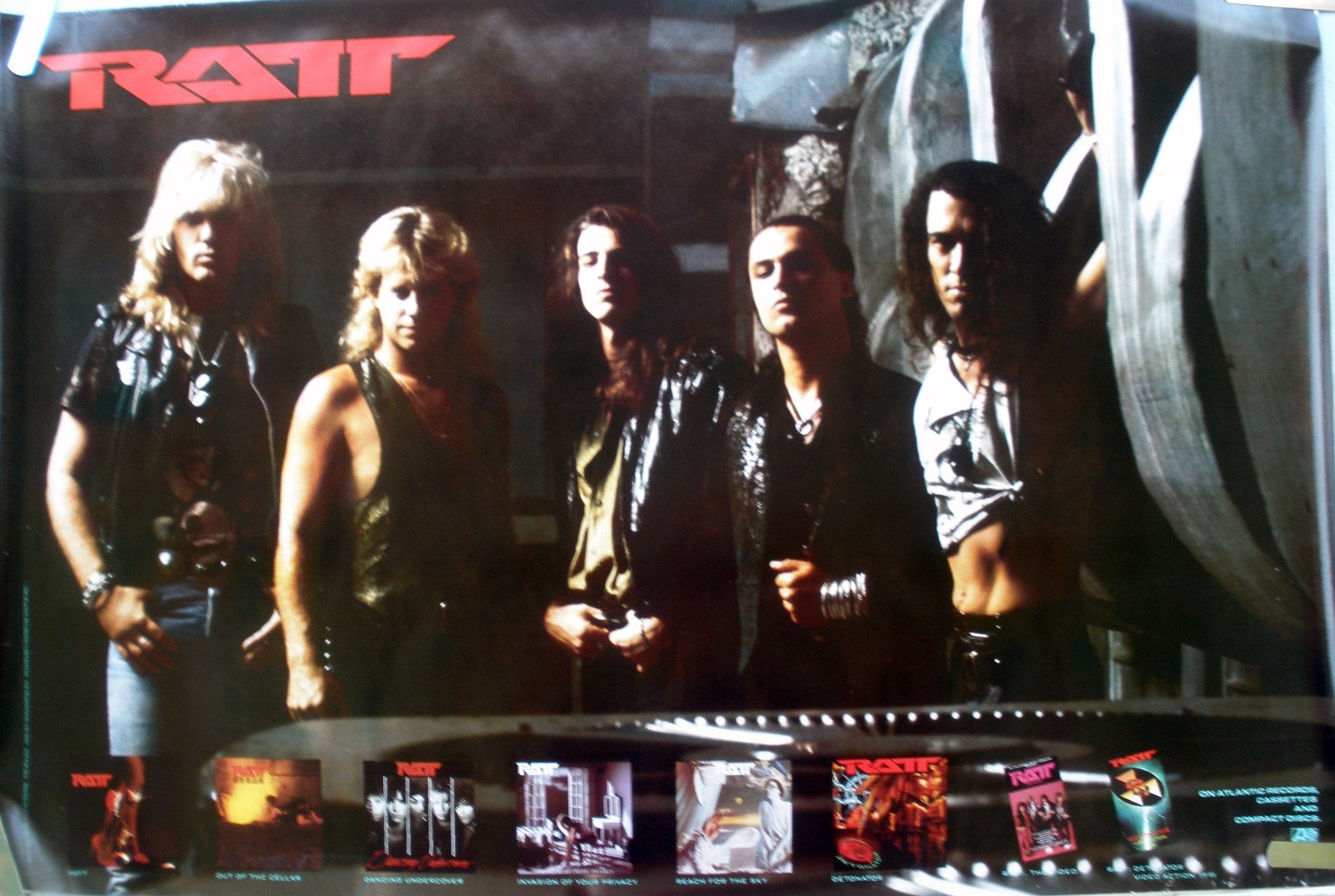 RARE RATT & ROLL 1991 VINTAGE ORIGINAL MUSIC RECORD STORE PROMO 2 SIDED ...