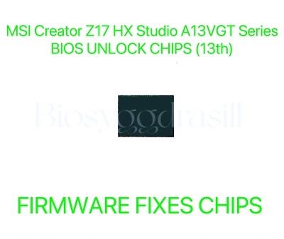 MSI Creator Z17 HX Studio A13VGT Series, ADMIN NO PASSWORD FIRMWARE ...