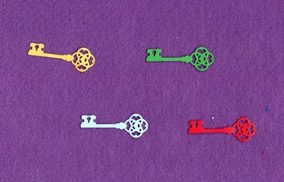 KEY # 5 lock die cuts scrapbook cards | eBay