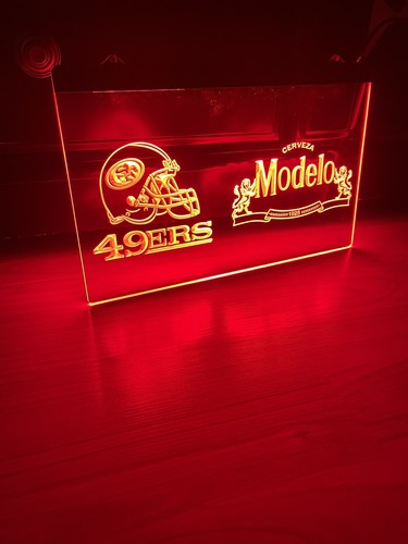 SAN FRANCISCO 49ERS MODELO LED NEON LIGHT SIGN 8x12 | eBay