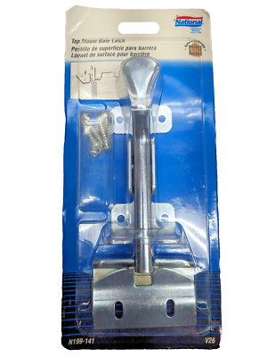National Hardware Top Mount Gate Latch N199-141 V26 Zinc Plated Steel ...