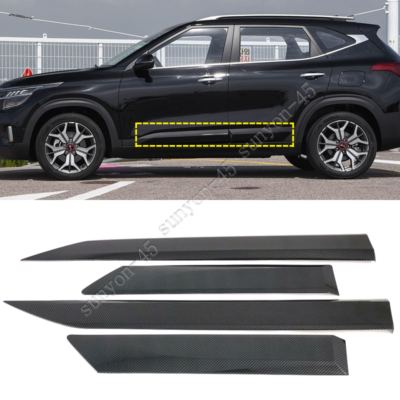 For Kia Seltos 2021 ABS chrome Body Door Side Molding Cover Trim ...