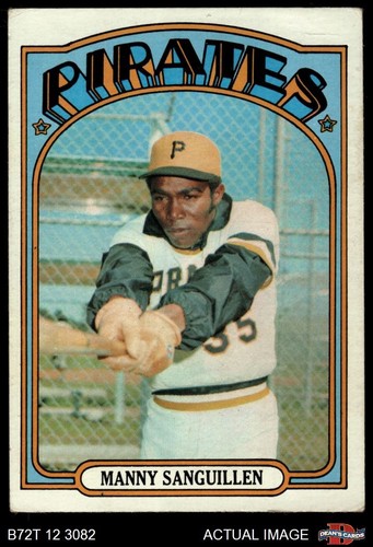 1972 Topps #60 Manny Sanguillen Pirates 2 - GOOD | eBay