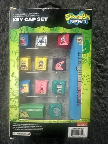 SpongeBob SquarePants Interchangeable Key Cap Set-complete | eBay