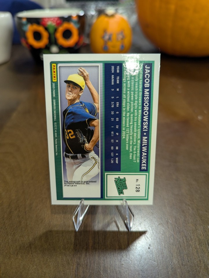 2025 Donruss Jacob Misiorowski Rated RC Prospects Optic Signatures Auto ...