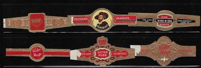 Vintage VCF, Victor Hugo, Velasques Cigar Bands - 6 All Different ...