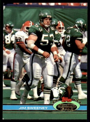 1991 TOPPS STADIUM CLUB FOOTBALL CARD NEW YORK JETS #275 JIM SWEENEY | eBay