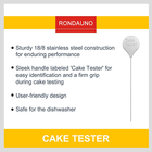 Cake Tester, 2 Packs Cake Testers for Baking and Cakes Testing Stick ...