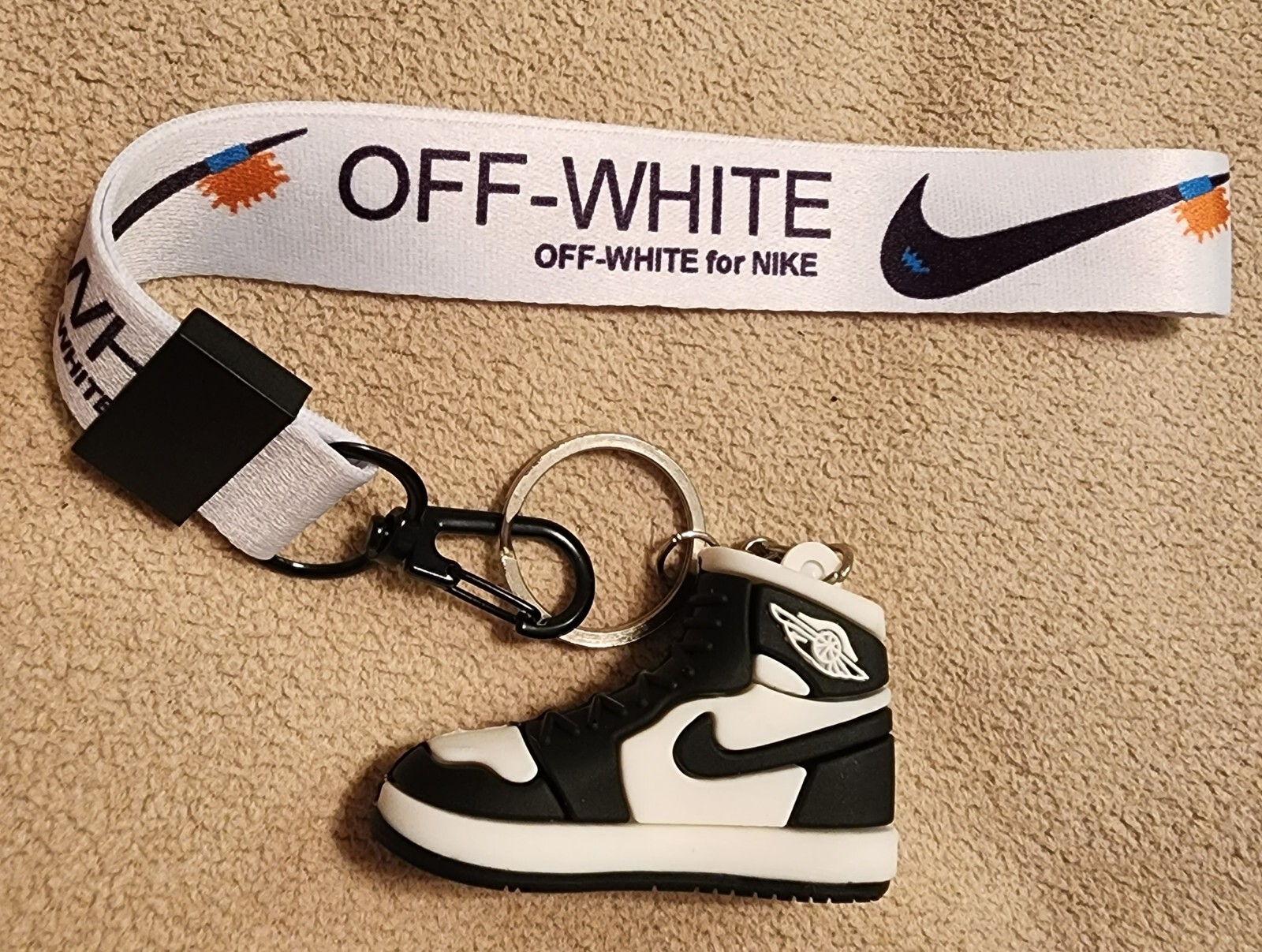 Jordan 1 Keychain And Lanyard Combo Sets In Multiple Color Combinations ...
